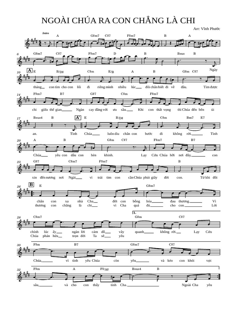 Ngoai Chua Ra Con Chang La Chi e Major | PDF