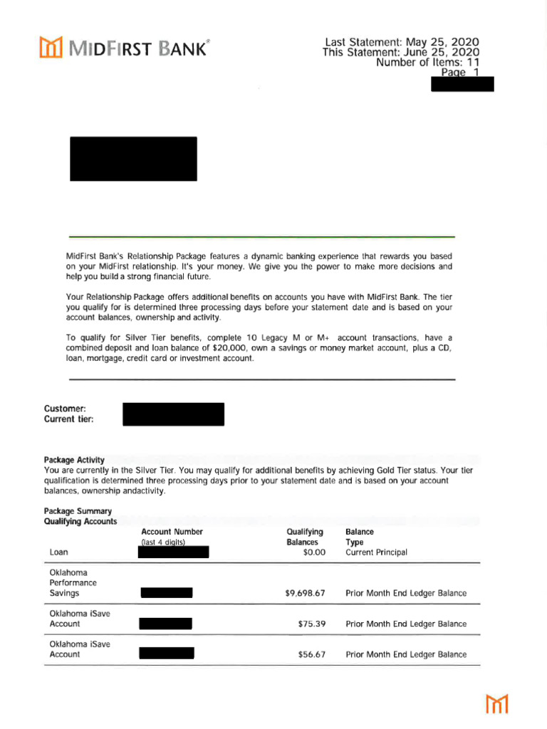 Bankstatement MidFrist 001 A Jimenez Mocked 10.8.2020 | PDF