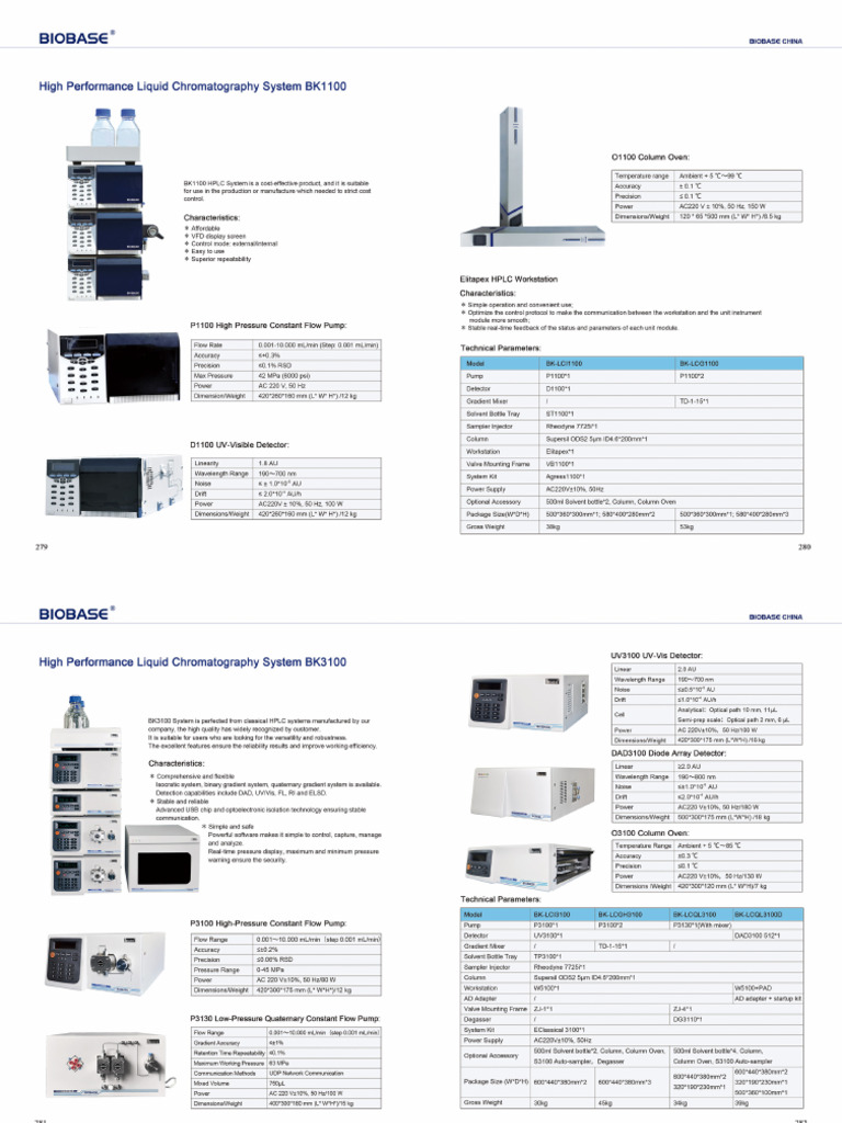 Brochure For HPLC | PDF