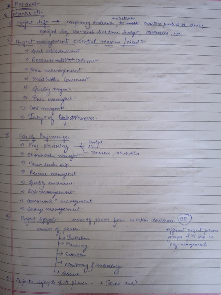 PM short notes | PDF