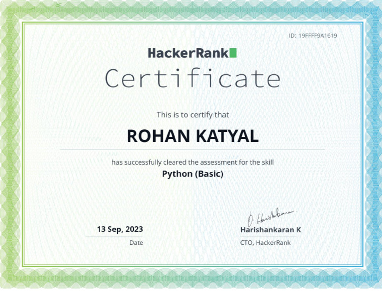 Python - Basic Certificate | PDF