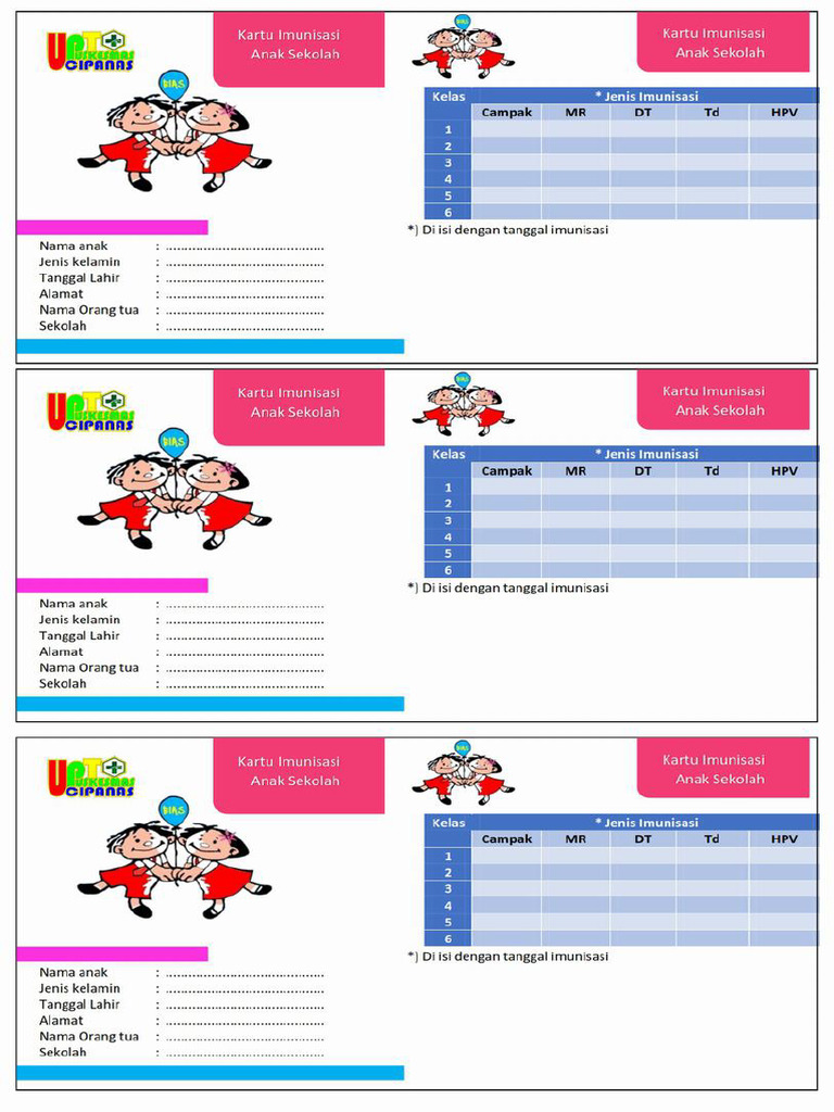 Kartu Imunisasi bias 2023_001 | PDF