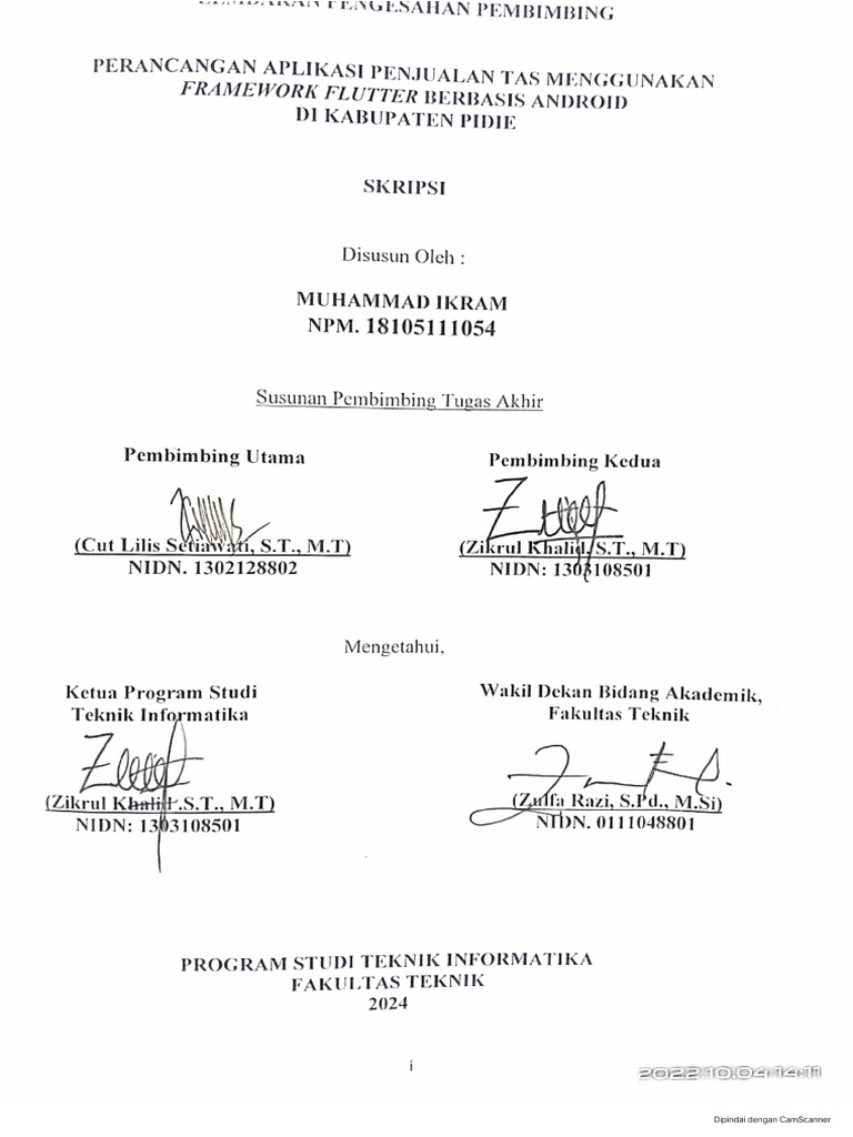 Lembaran Pengesahan | PDF