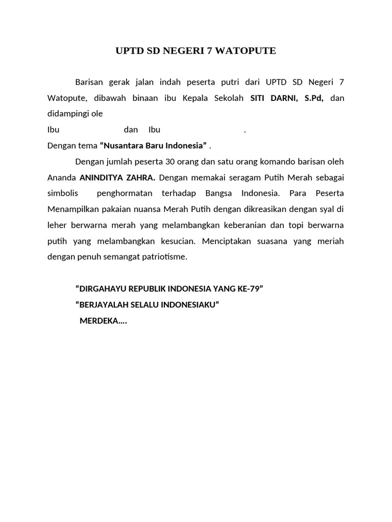 Sinopsis Gerak Jalan | PDF