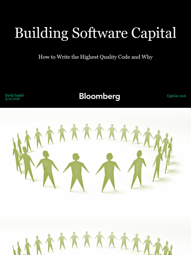 Building Software Capital - David Sankel - CppCon 2016 | PDF