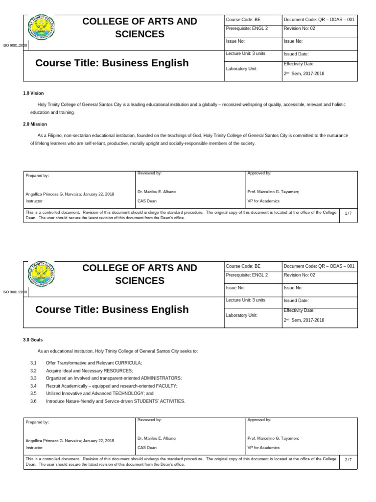 Be Revised Syllabus Pdf