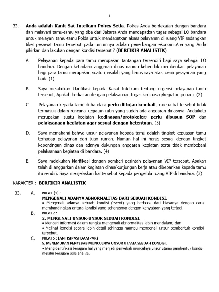C. Soal Kedua TKM 2019 Jawaban | PDF