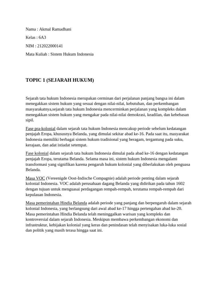 Resume - Shi - Akmal Ramadhani 6a3 | PDF