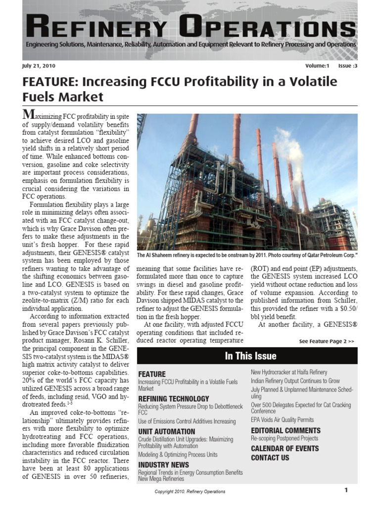 Newsletter-Refinery-Operations-2010Vol.INo_.3 | PDF