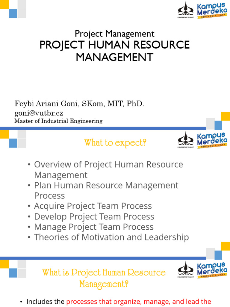 Project Management - Human Resource | PDF