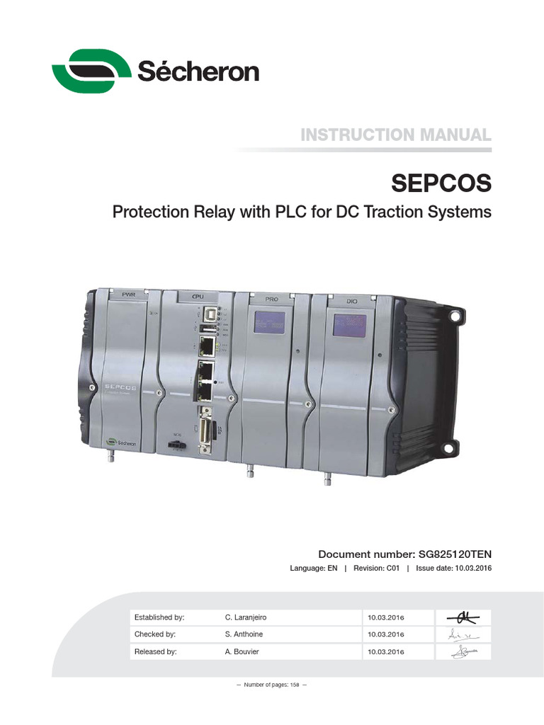 Sg825120ten c01 Sepcos-2 Manual | PDF