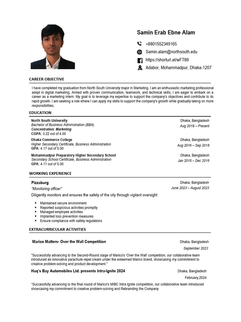 Samin-Erab-Ebne-Alam-CV-3 | PDF