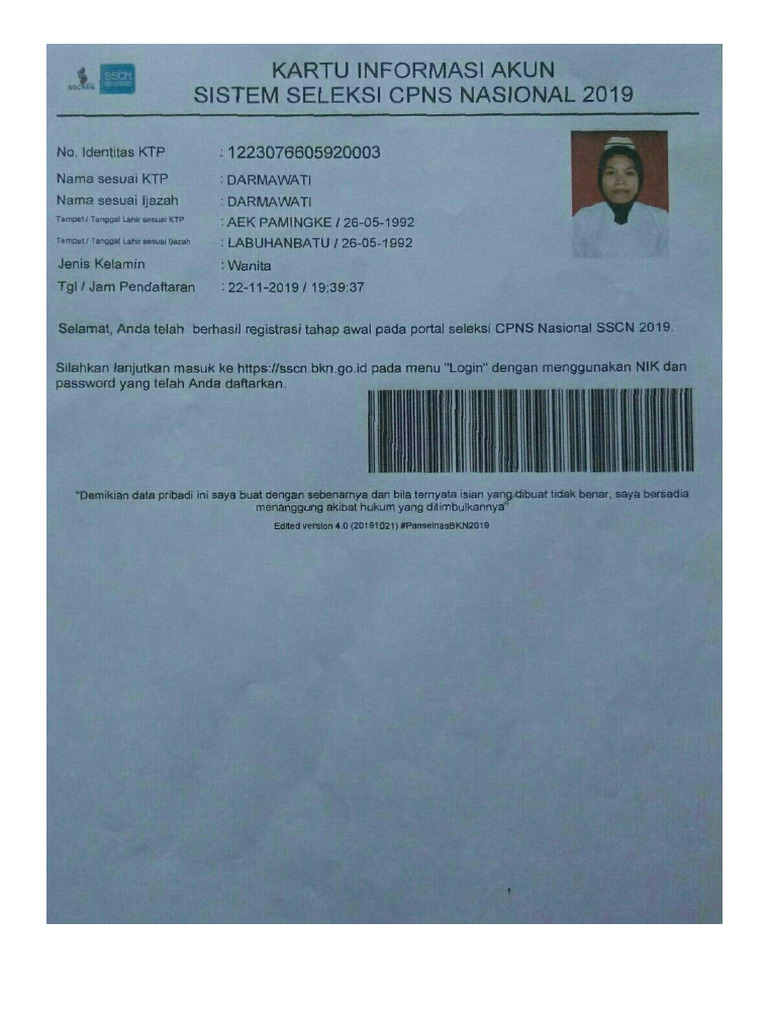 Kartu Akun Idar | PDF