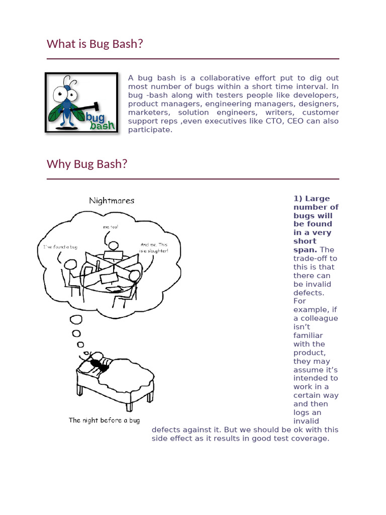 Bug Bash | PDF