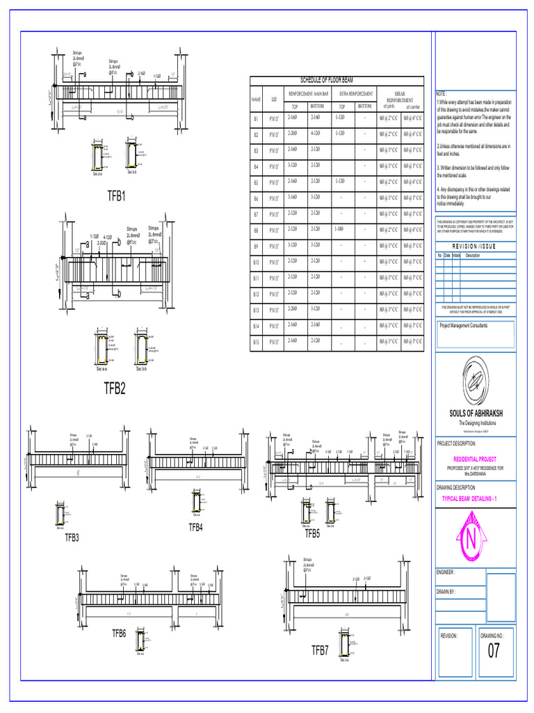 Plinth & Beam Detailing | PDF