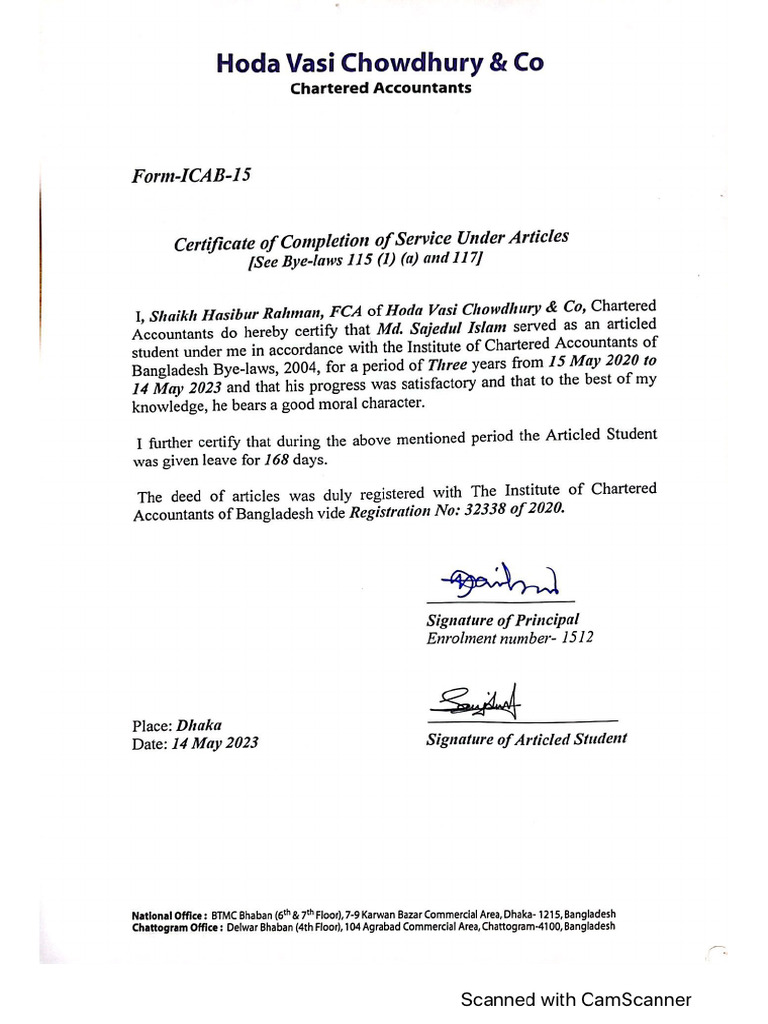 CC Certificate of Sajedul Islam | PDF