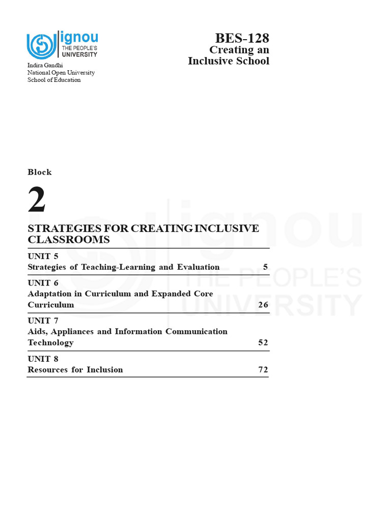 Class Notes Inclusivity | PDF