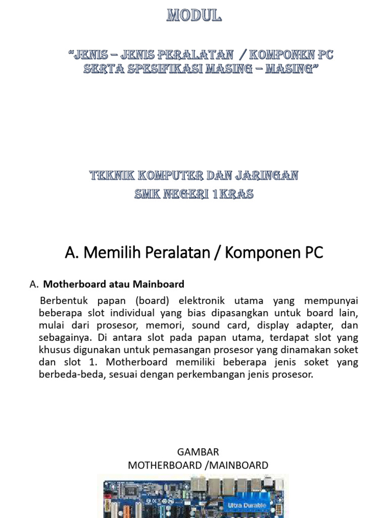 Modul-Komponen-Pc FIX | PDF