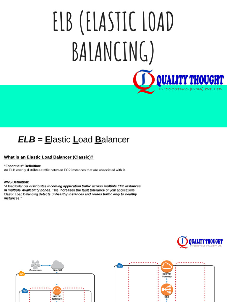 Elb Elastic Load Balancing | PDF