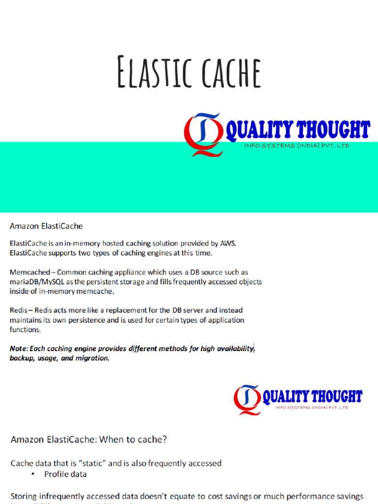 Elastic Cache | PDF