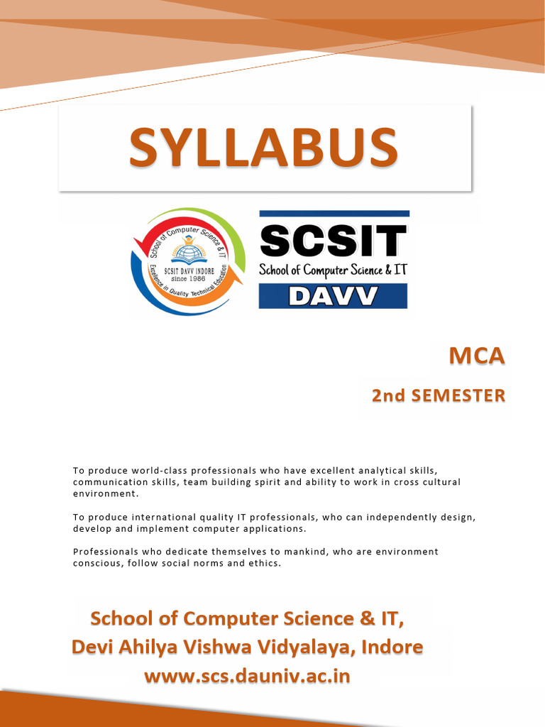 MCA 2nd Sem 2022 23 | PDF