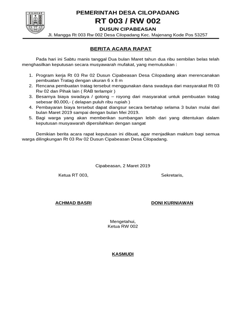 Berita Acara (Fixx) | PDF