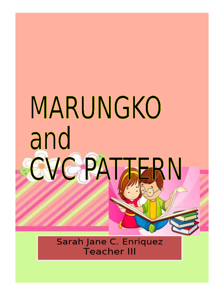 Marungko CVC Pattern 1 | PDF