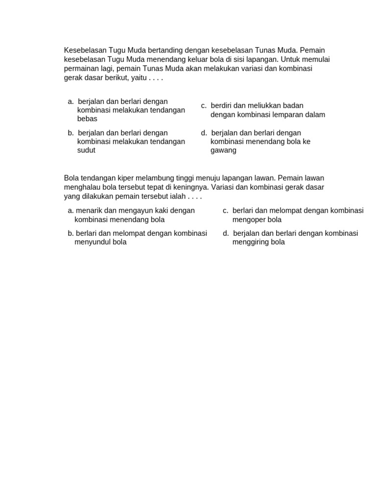 Contoh Soal Stimulus | PDF