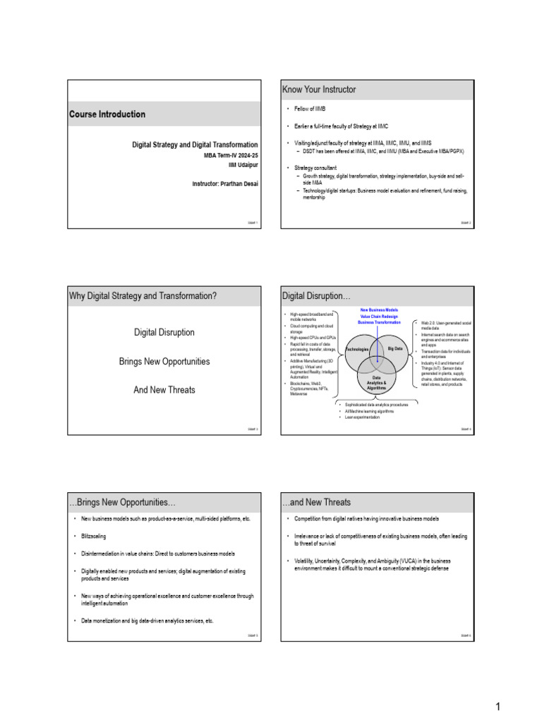 DSDT - 2024-25 - All Slides | PDF