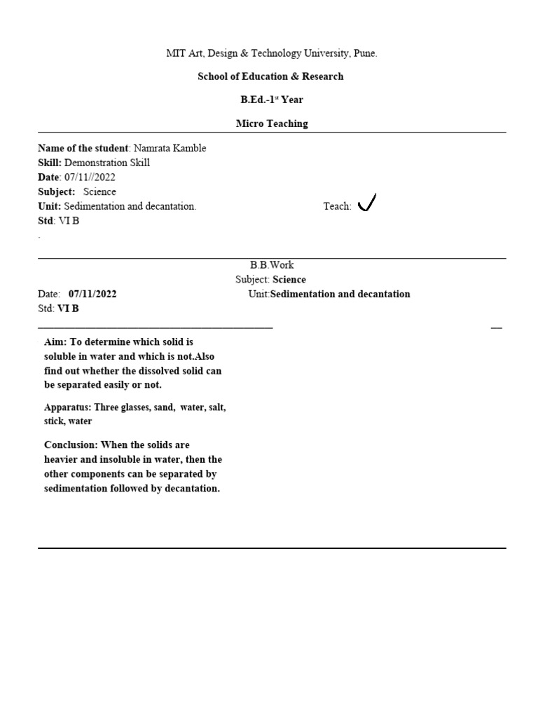 Demonstration Lesson Plan | PDF