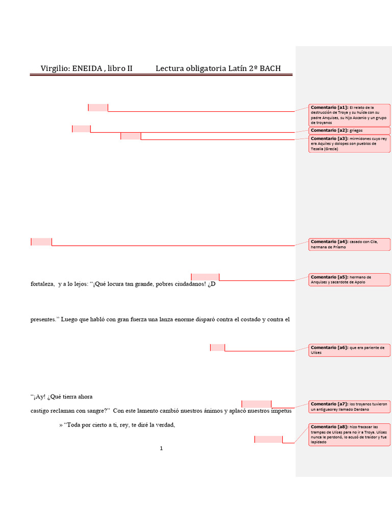 Eneida Libro II | PDF