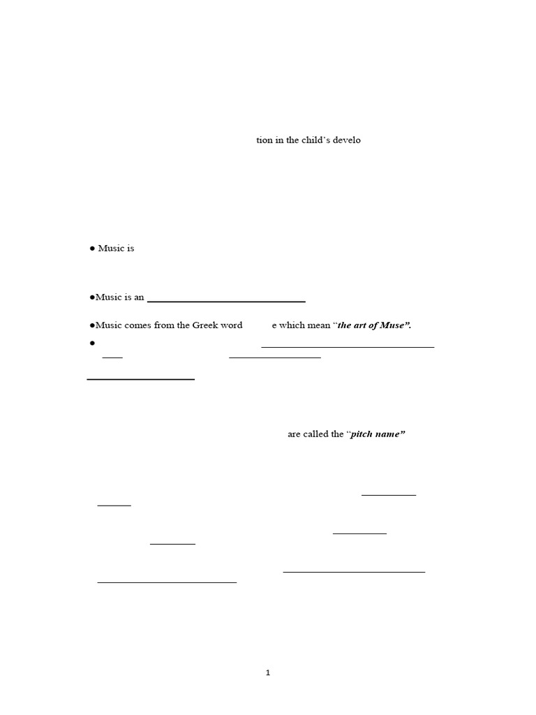 MODULE 1. Introduction To Music Education | PDF