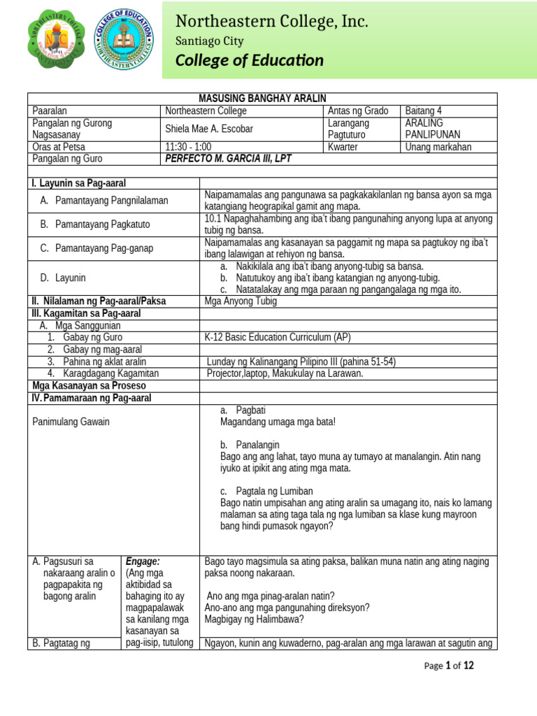 SEMI LESSON PLAN | PDF