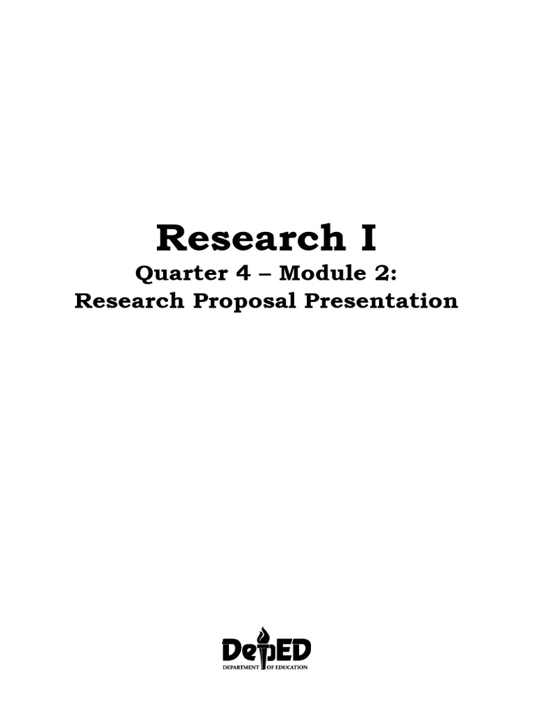Research1 q4 Mod2 ResearchProposalPresentation v2 | PDF | Methodology | Creativity
