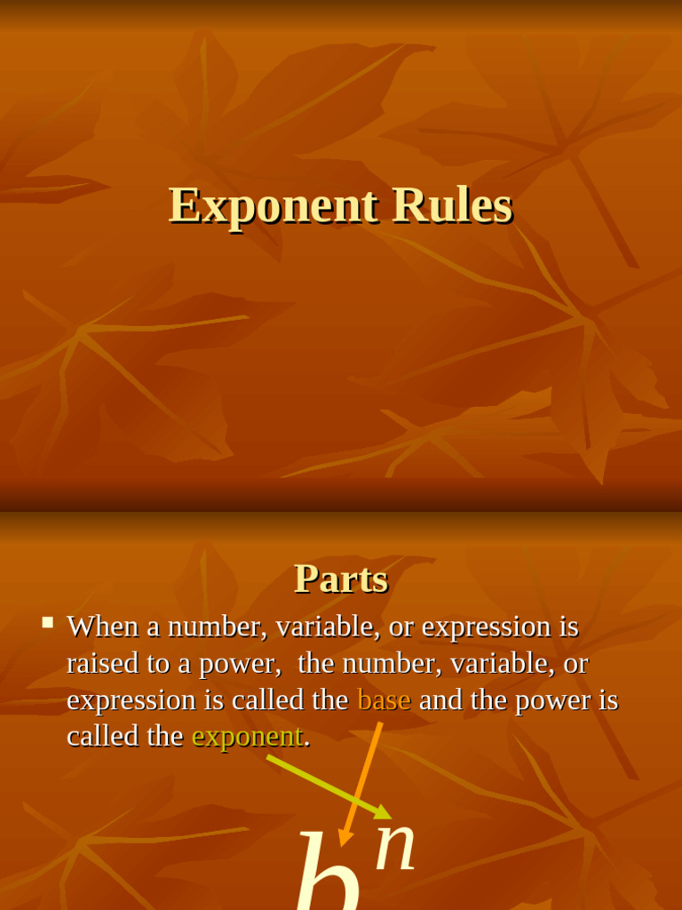 Law of Exponents Grade7 | PDF | Mathematical Concepts | Teaching ...