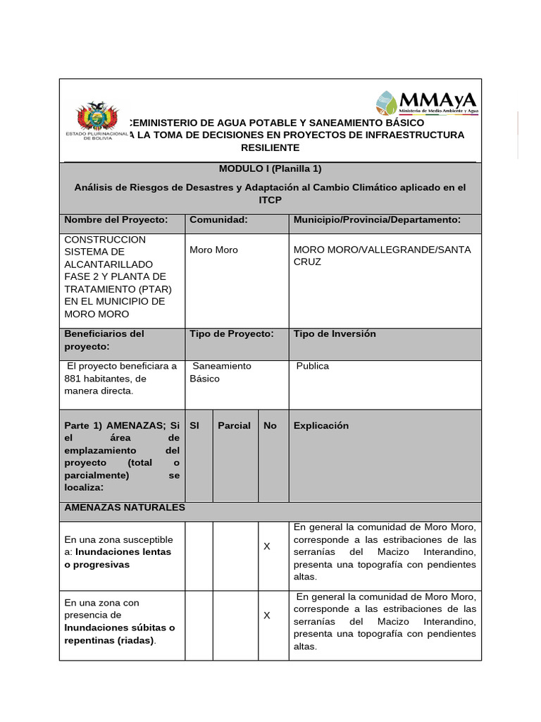 02 - Analisis de Riesgo ITCP Modulo1-Planilla1 | PDF