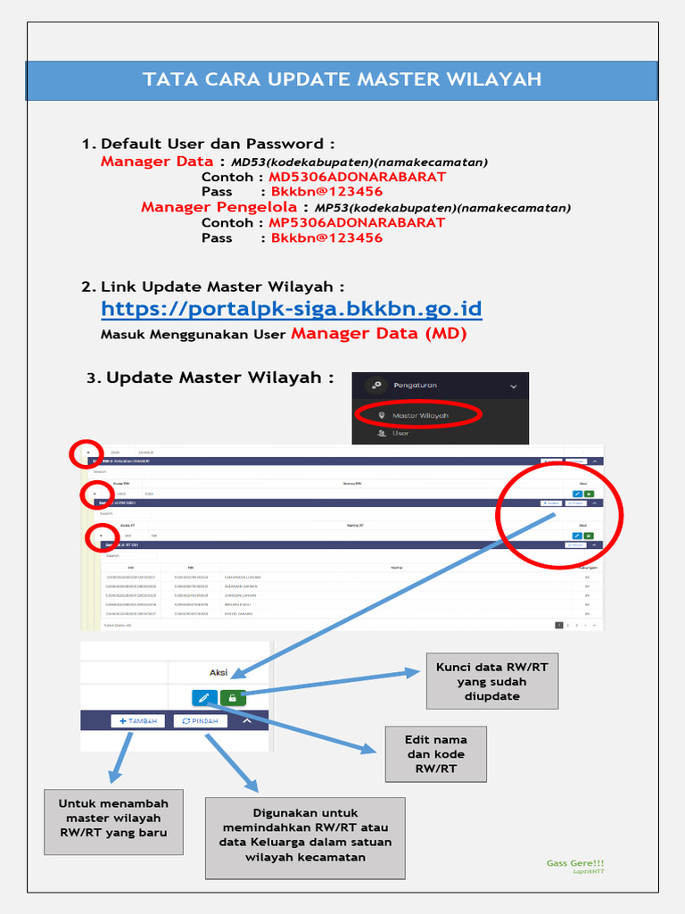 Cara Update Master Wilayah Dan User PK24 | PDF