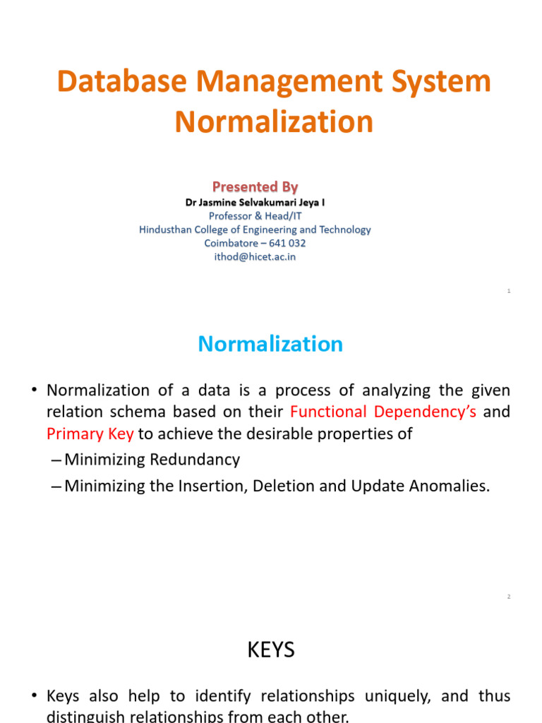 Normal Form | PDF | Data | Information Technology Management