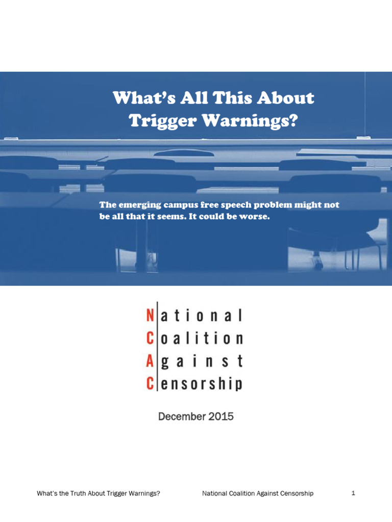 Understanding Trigger Warnings in Education | PDF | Psychological Trauma