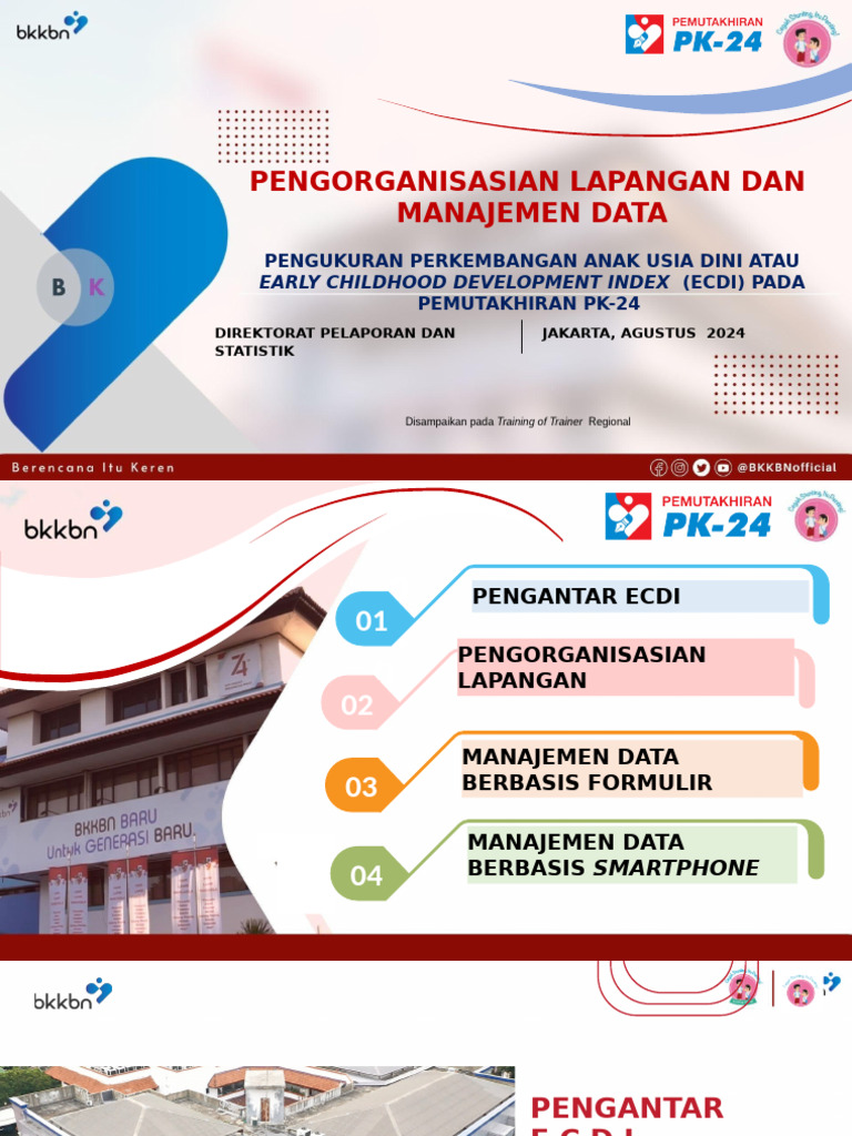 BKKBN - Pengorganisasian Dan Manajemen Data ECDI | PDF