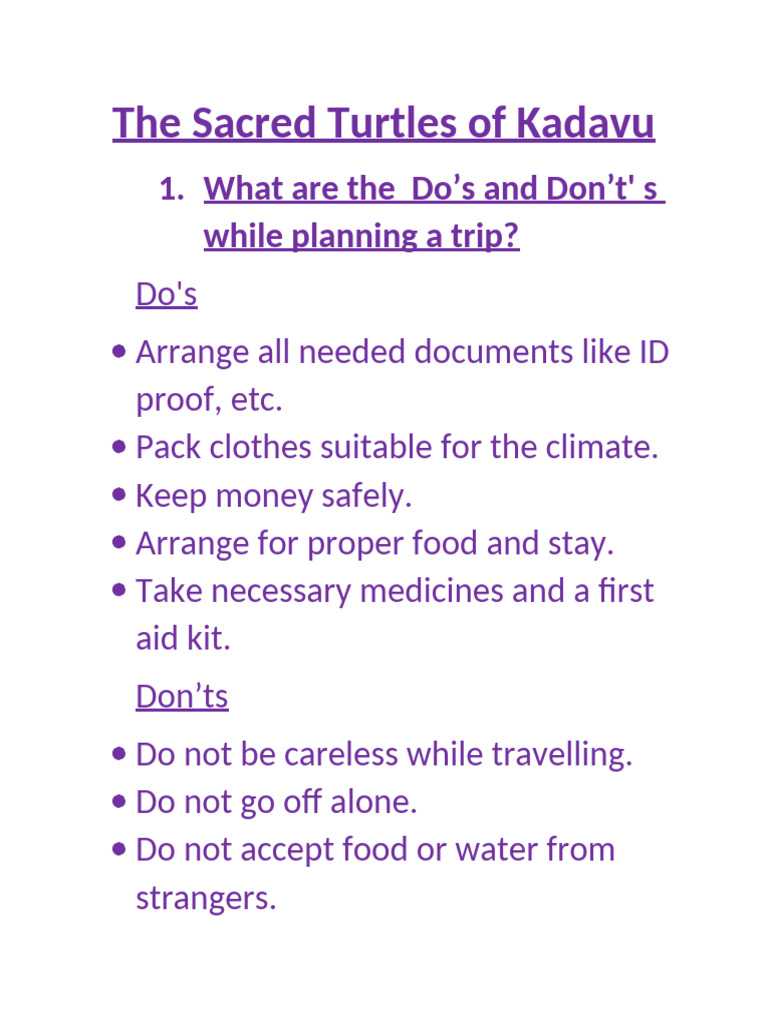 The Sacred Turtles of Kadavu | PDF