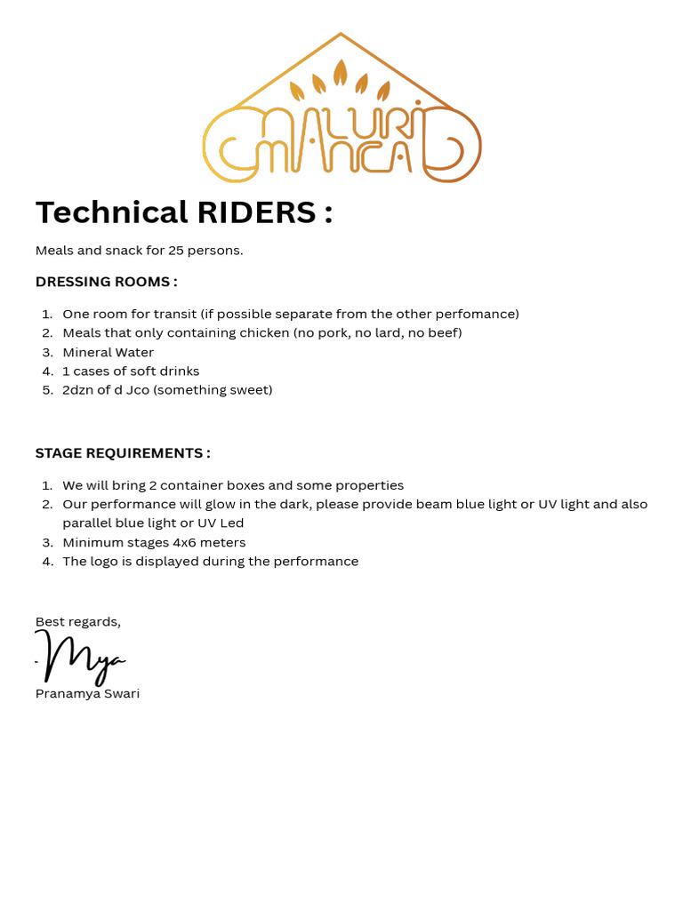 Technical Riders Naluri Manca | PDF