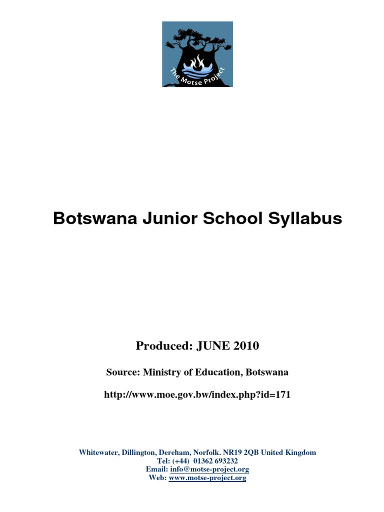 JC Syllabus Kit | PDF