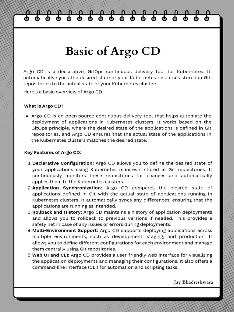 Basic of Argo CD | PDF