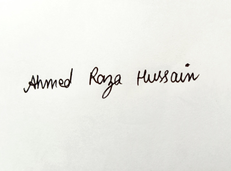 Ahmed Signature | PDF