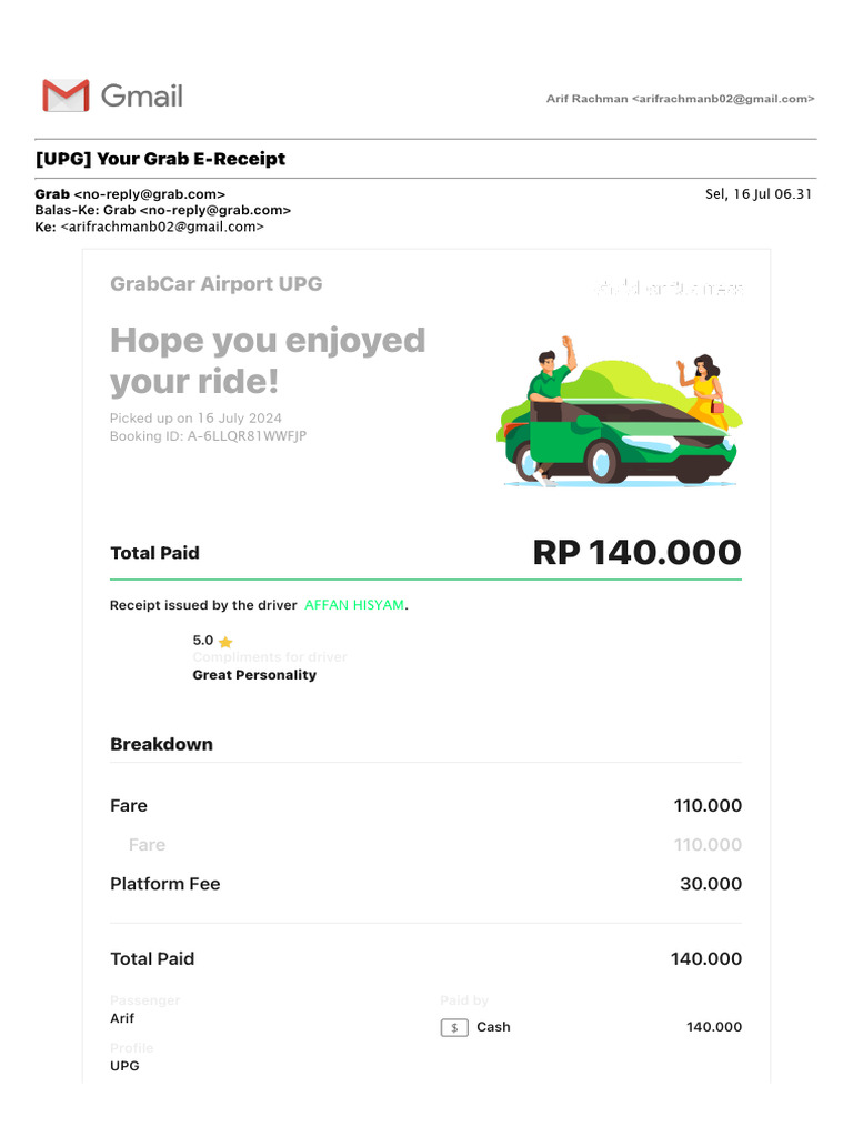 [UPG] Your Grab E-Receipt m3 Bandara | PDF
