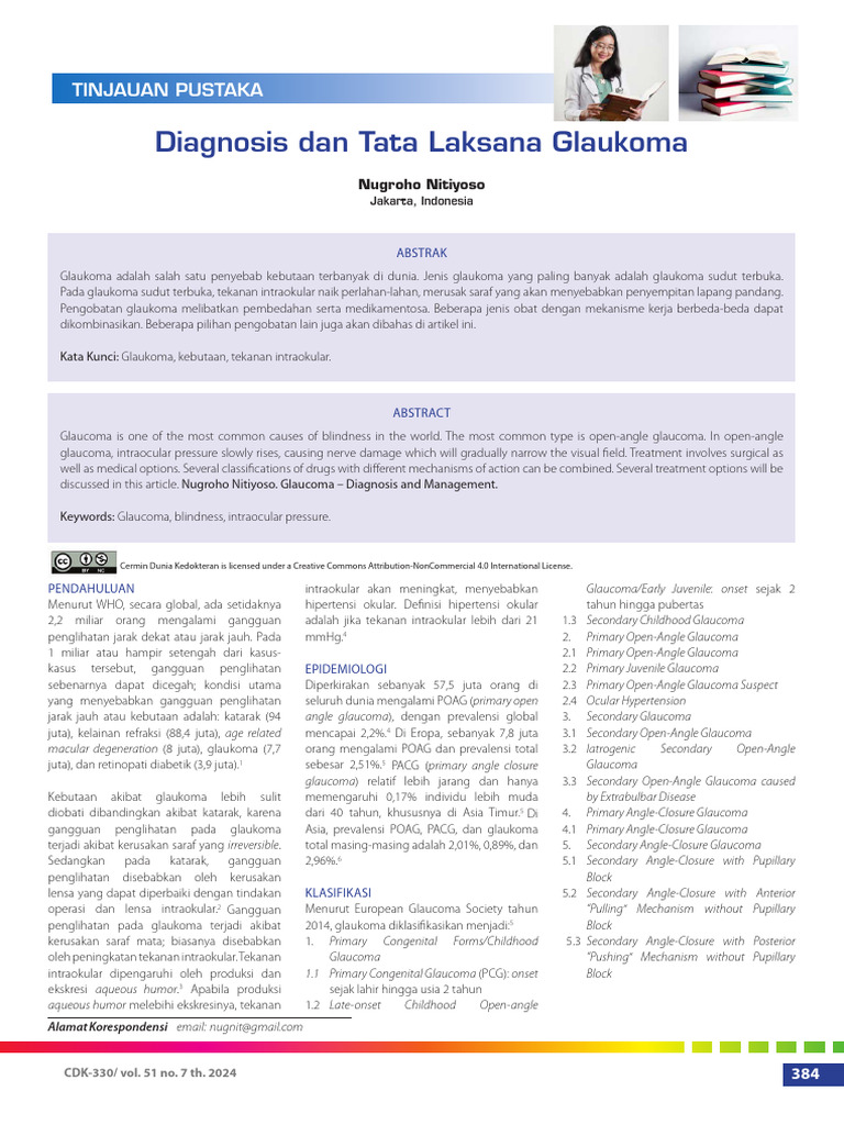 Diagnosis Dan Tata Laksana Glaukoma | PDF