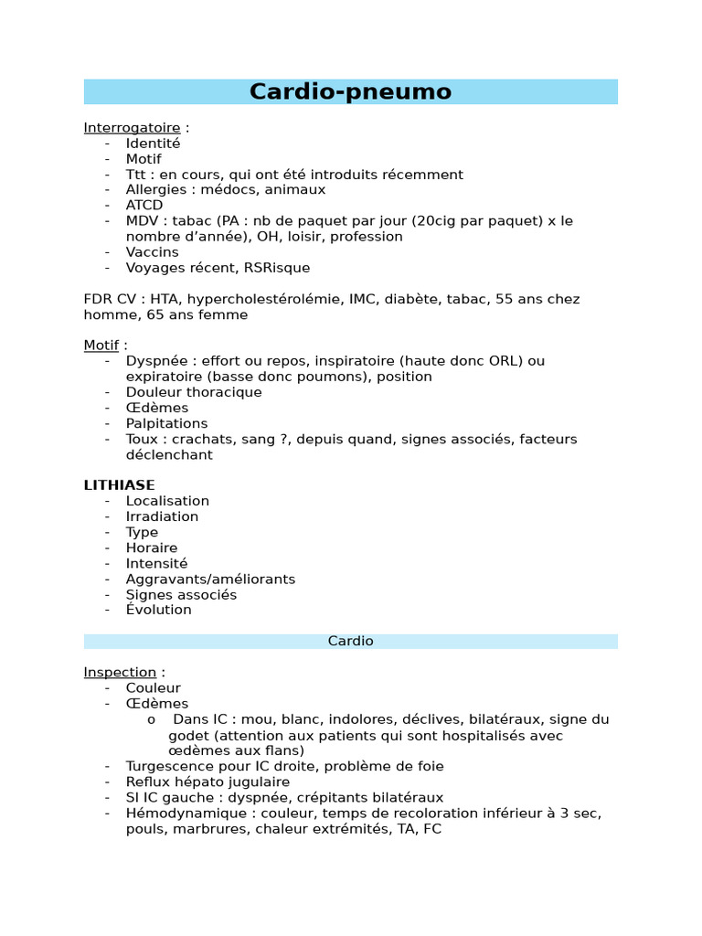 Ecos Cardio Pulm | PDF