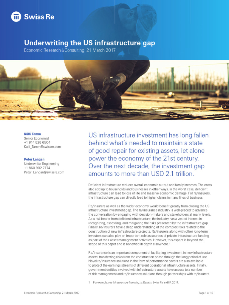 Underwriting The US Infrastructure Gap | PDF