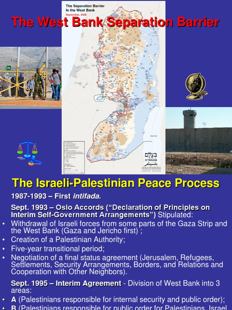 The West Bank Separation Barrier | PDF | Oslo I Accord | Oslo Accords